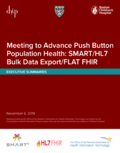 SMART/HL7 Bulk Data Access (Flat FHIR) – SMART Health IT